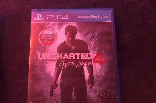 Uncharted 4 ps4 диск