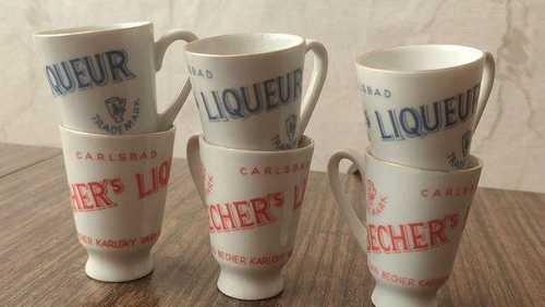 Рюмки ликерные bechers liqueur. 1960г