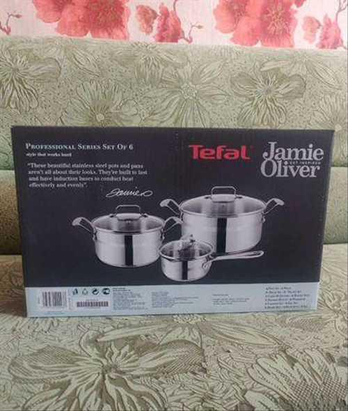 Набор кастрюль Tefal Jamie Oliver 6 предметов
