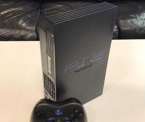 Sony Ps2 fat scph-50008 + беспроводной геймпад