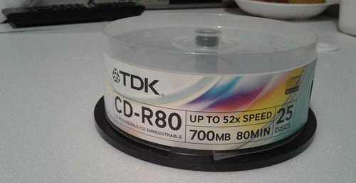 TDK CD-R80 700мв 80Min UP TO 52x speed купить б у Москва | Festima.Ru ...