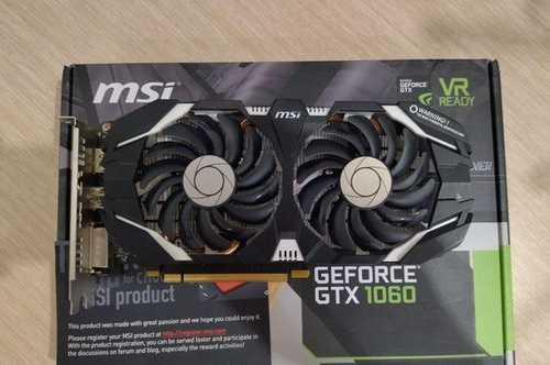 Видеокарта MSI 1060 6gb