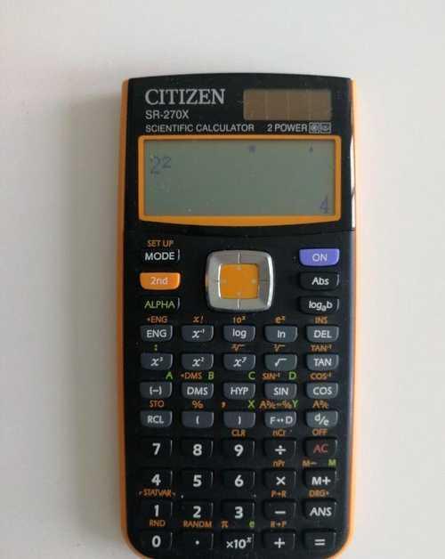 Научный калькулятор citizen sr270xor