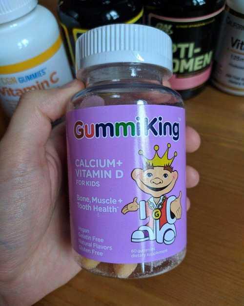 GummiKing Кальций с витамином D для детей, 60 шт