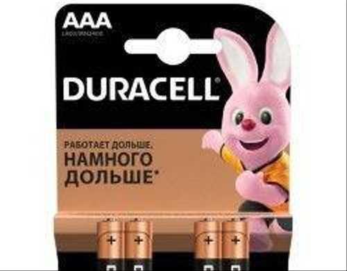 Батарейки ааа - 4 штуки Duracell