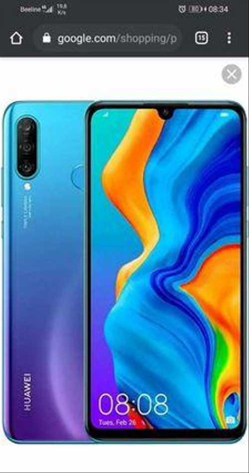 Обмен Huawei p30 lite 128gb