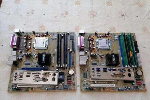 Asus P5GV-MX + P4 + DDR1 1256мб 775 Socket