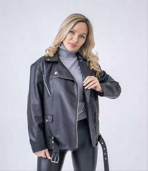 Продам кожанку оversize