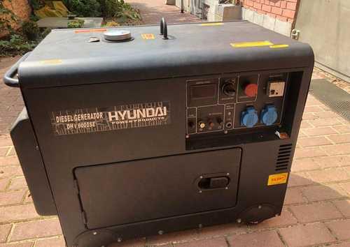Дизельный генератор hyundai DHY6000SE