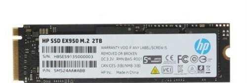 Ssd 2 TB HP EX950/1400 TBW/3D nand TLC/mtbf 2млн ч