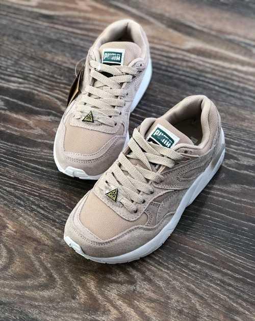 Кроссовки Puma бежевая натуральная замша