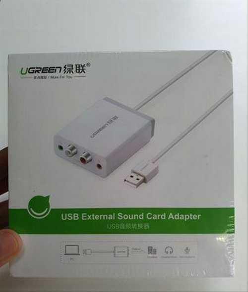 Внешняя звуковая карта USB UGreen