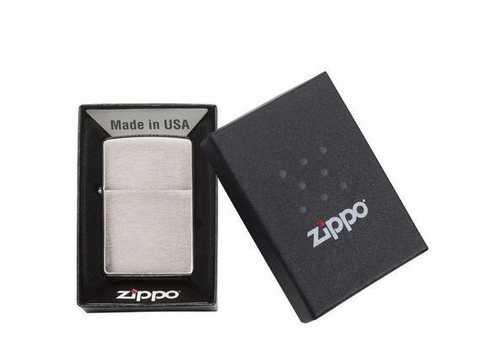 Зажигалка Zippo бензиновая 200 Brushed Chrome