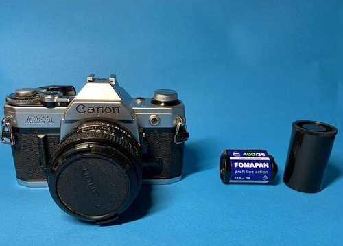 Плёночный фотоаппарат canon AE-1 +canon 50mm 1.8