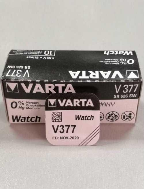 Батарейка Varta V377 (LR626 / SR66 / AG4 / 377 )