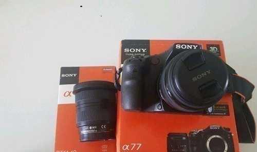 Sony SLT-A77 и объектив Sony SAL-1118