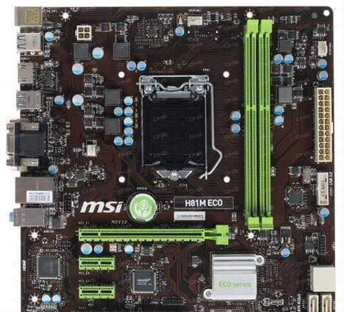 М плата MSI H81M ECO,Core i5-4570, 8 гб