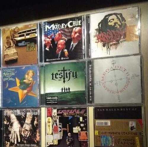 Рок и metal музыка на cd (фирменные диски)