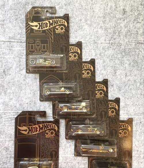 Hot Wheels 50th Anniversary Black and Gold