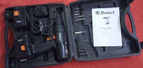 Шуруповерт defort DCD-14N-7-BDK