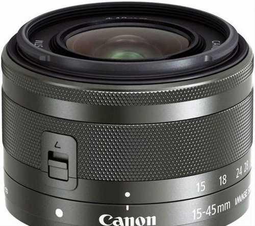 Объектив Canon EF-M 15-45mm f/3.5-6.3 IS STM Black