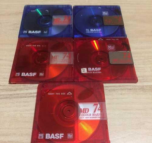 Minidisc минидиски коллекция 5 basf