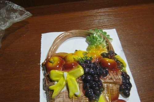 Декоративная фигура корзина с фруктами elan gall