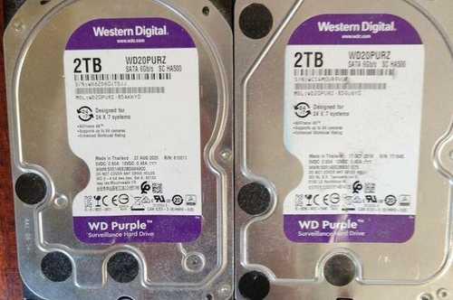 2TB Hdd Western Digital 3.5 Purple неисправные