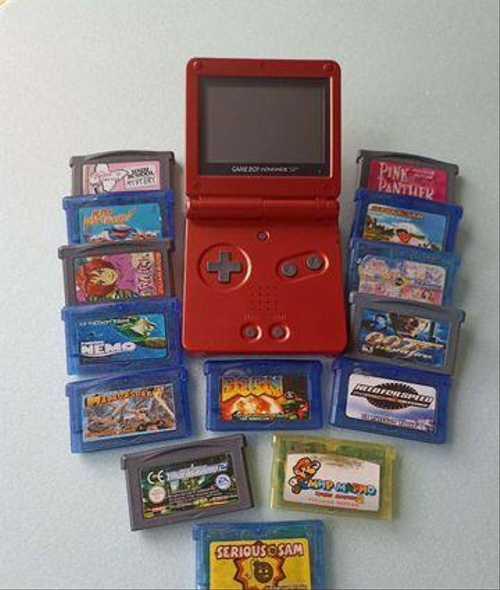 Game Boy Advance SP оригинал, много игр