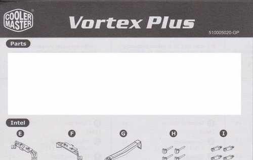 CPU CoolerMaster Vortex Plus крепление CPU Intel