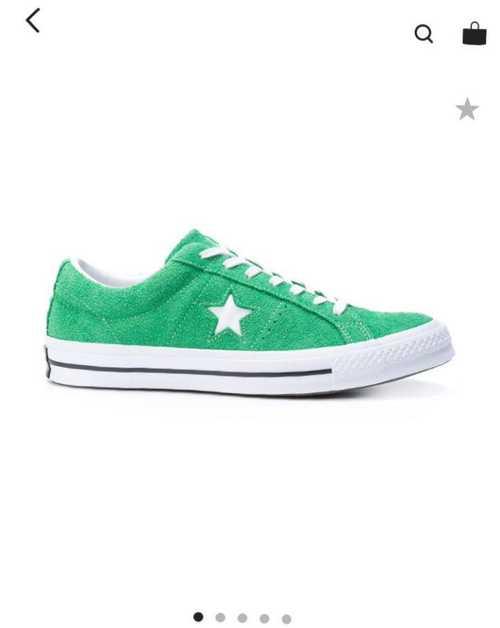 Кеды Converse новые зелёная замша, US 8.5, мужской