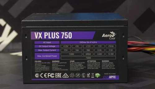 Блок питания AeroCool VX750 750W