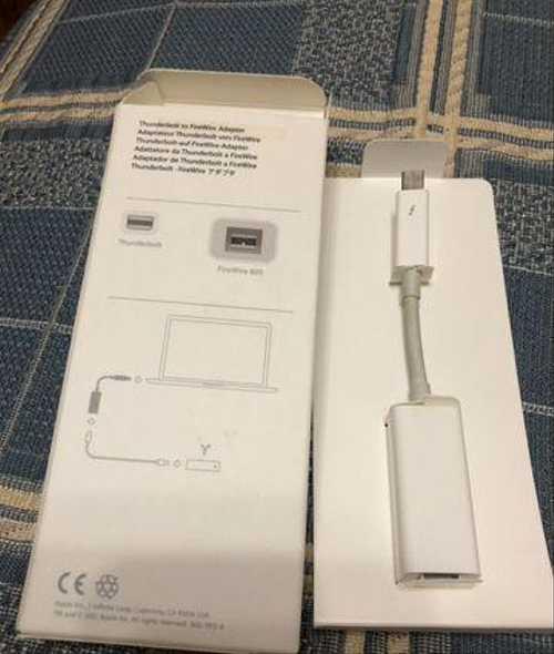 Переходник Apple thunderbolt2 to firewire 800