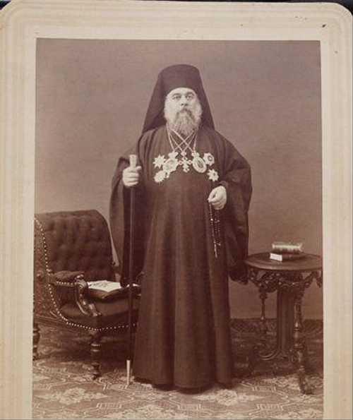 Старинная фототипия: Епископ никодим. Конец 1870гг