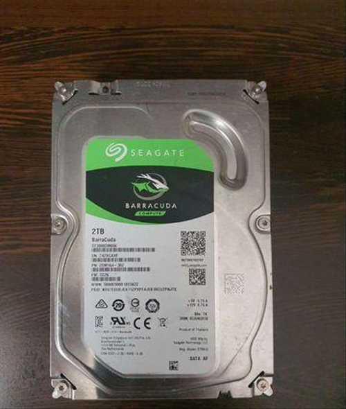Жесткий диск HDD 2TB Seagate Barracuda