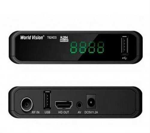 Ресивер DVB-T2/C World Vision T624D3 только hdmi