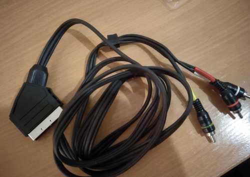 Scart-Кабель Vivanco scart-3xRCA, 2 м (Новый)