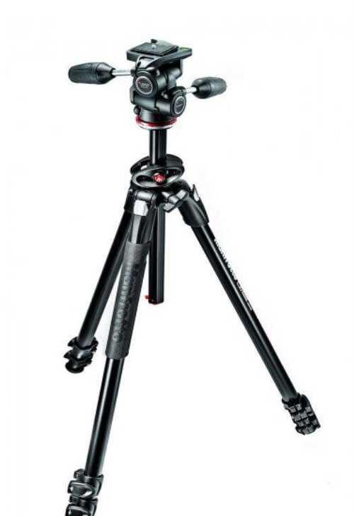 Штатив Manfrotto 190XB алюминиевый сплав, с голово