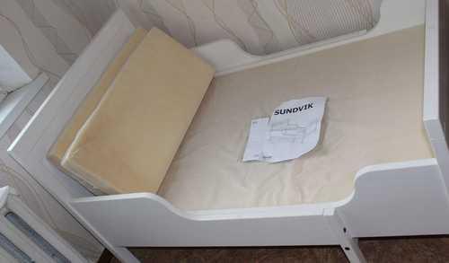 Раздвижная кровать с реечным дном, IKEA сундвик
