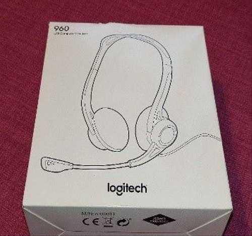 Компьютерная гарнитура Logitech 960 USB Headset