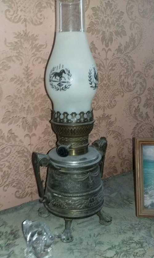 Керосиновая лампа, старинная