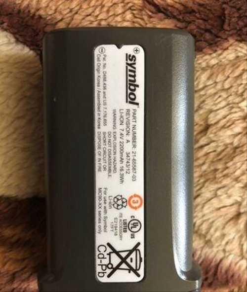 Аккумулятор symbol 7.4V 2200mAh 16,3Wh (21-65587-0