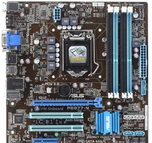 Материнская плата asus P8Q77-M