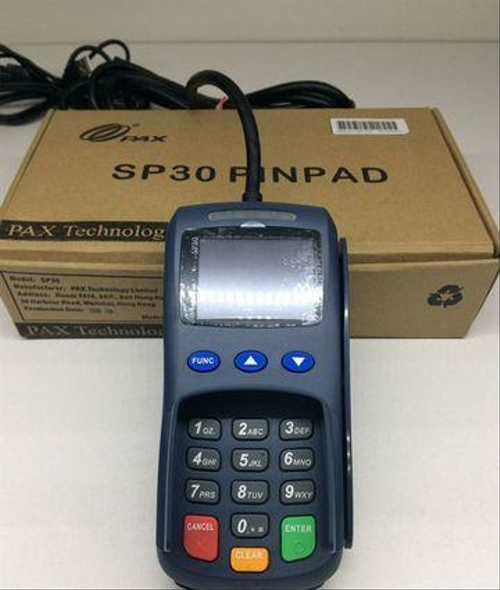 Pin-Pad Pax SP30 компактный банковский пин-пад