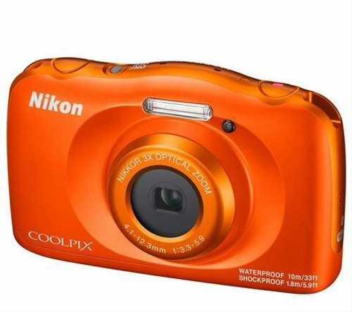 Nikon Фотоаппарат компактный coolpix W150 orange B