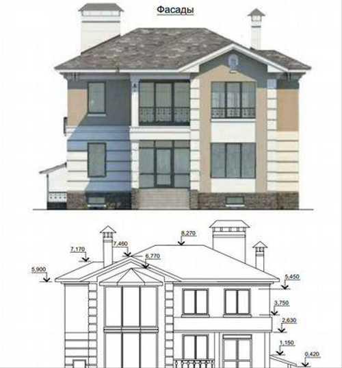 Продам готовый проект коттеджа