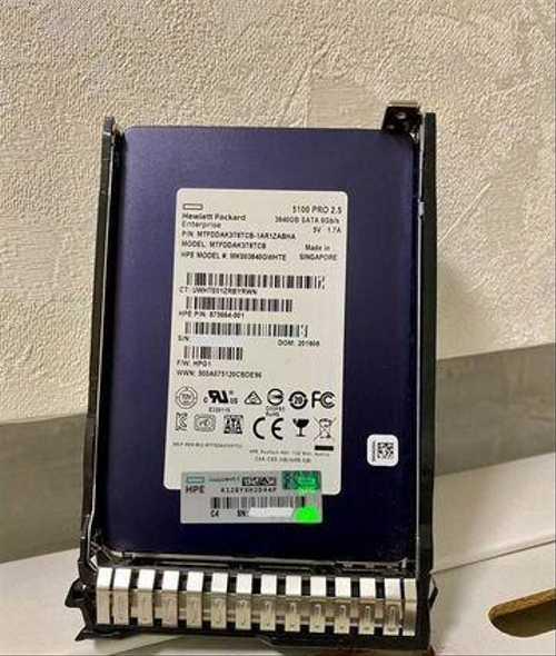 SSD HPE 3.84Tb P02562-001 SATA 2.5