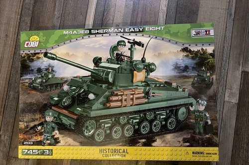 Оригинальный конструктор Cobi танк Sherman M4A3E8
