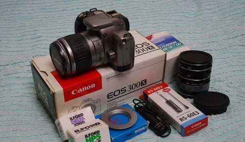Canon EOS 300x kit EF 28-90 f/4-5.6 III + допы