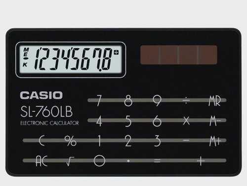 Калькулятор casio SL-760LB